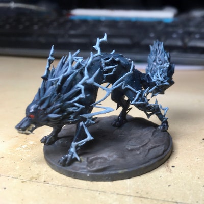 Raiju, Thunder Beast Miniatures Lightning Wolves Mythical Wolves Dragon ...