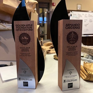 Personalised Wooden Eco Trophy Award MIZZEN Personalized Bespoke Design ...