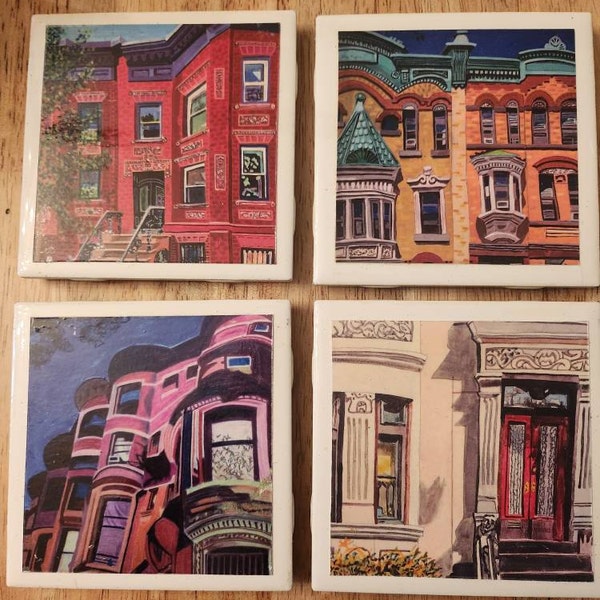 Bay Ridge Food Coasters - Etsy