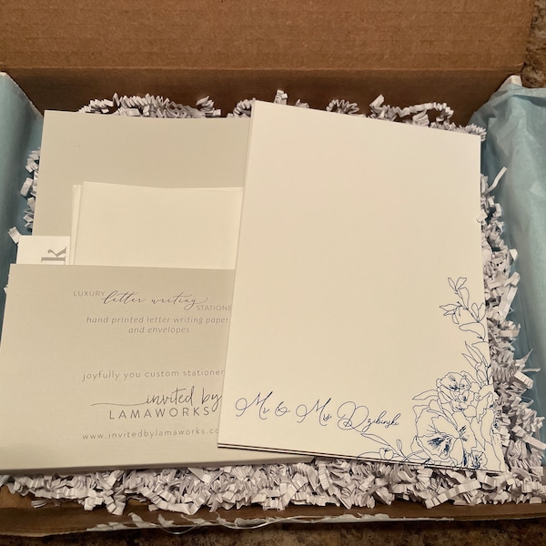 Sophisticated Letter Writing Stationery Set | Personalized Gift ...
