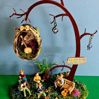 4pc Miniature Wooden Bluegrass Country Musical Instrument Set Dobro - Etsy