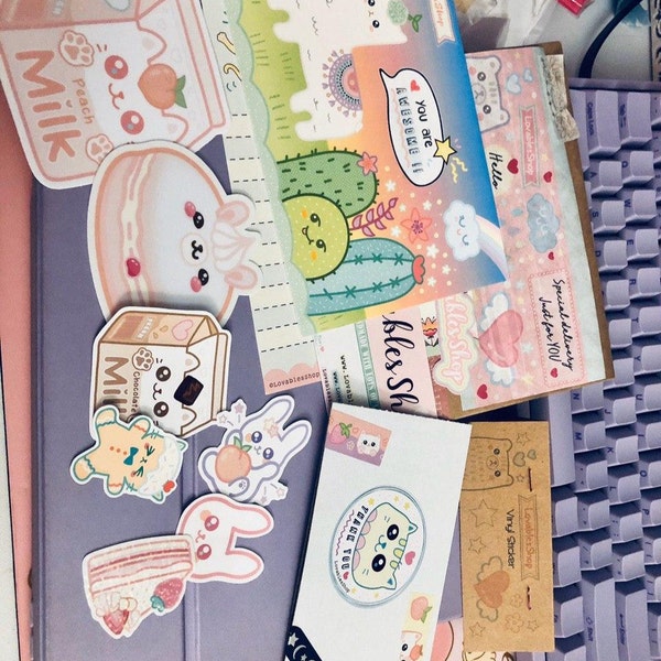 New Ver. Meow Milk Vinyl Sticker - Etsy