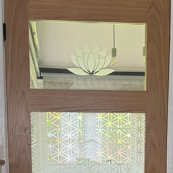 Premium Frosted Original Fanlight Door Numbers, Etched Glass Numbers ...