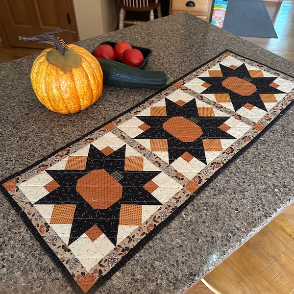 DIGITAL Pattern: Pumpkin Run (runner) - Etsy
