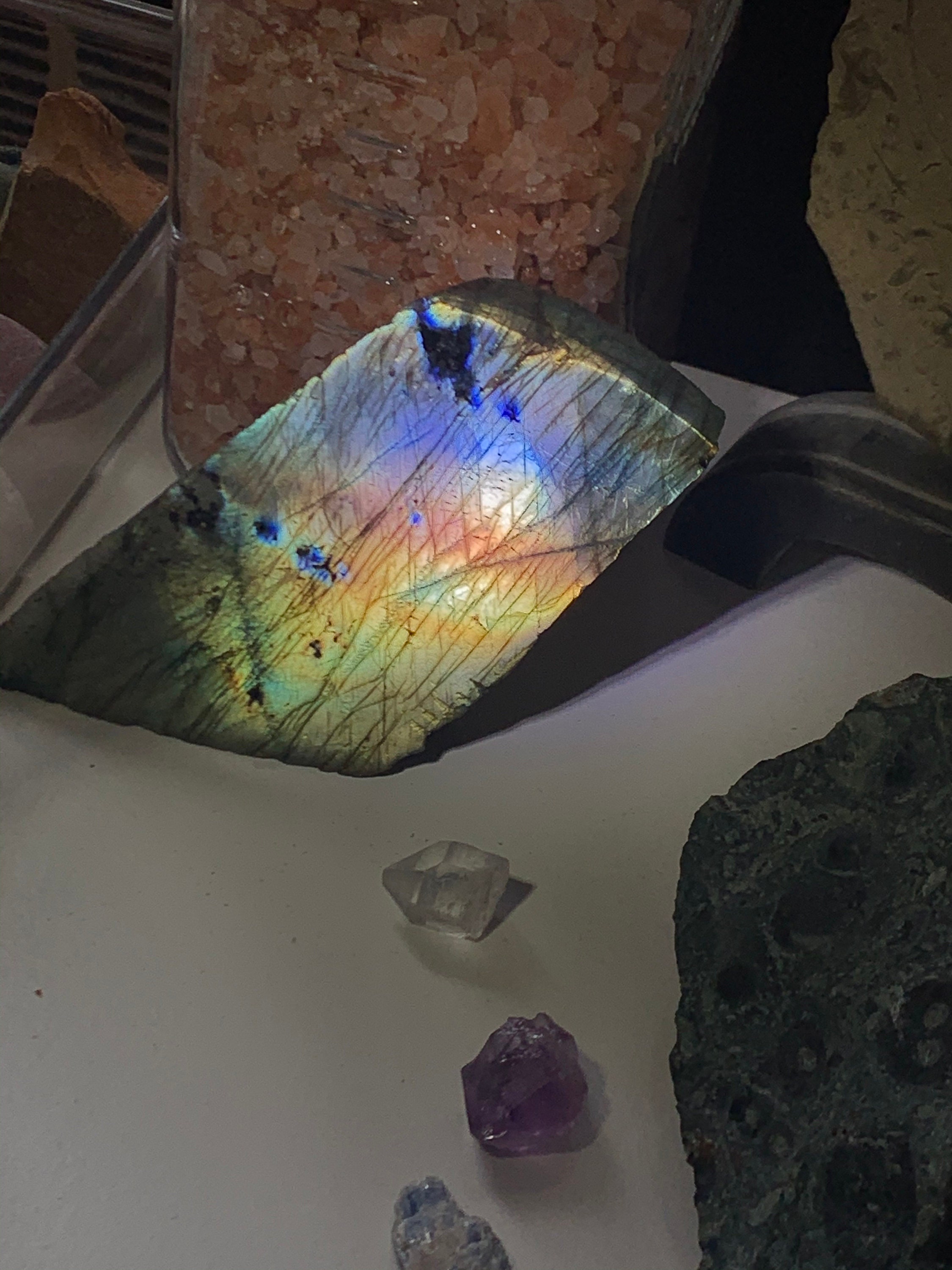 Natural Labradorite Slab: Choose Size & Amount (Display Specimen, Raw ...
