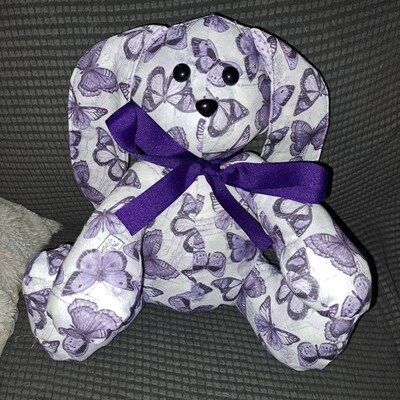 SIMPLE Memory Bear Pattern 18 mamie Bear With VIDEO Tutorial Easy Teddy Bear Pattern Keepsake ...