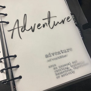 HANDWRITTEN Clear or Matte Word Planner Stickers , Transparent ...