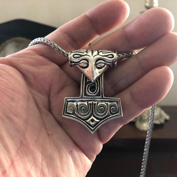 Thors Hammer Pendant Viking Asatru Viking Warrior Thors Hammer Pendant ...