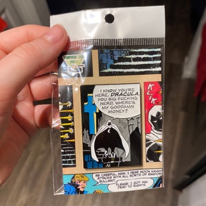 Moon Knight Random Bullshit Go Meme Custom Fan Made Enamel Pin - Etsy