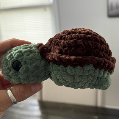No Sew Baby Turtle Crochet Pattern, Miniature Turtle Amigurumi Pattern ...