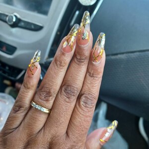 Colorful Caro Press on Nails Twin Nails Beautiful Nails - Etsy