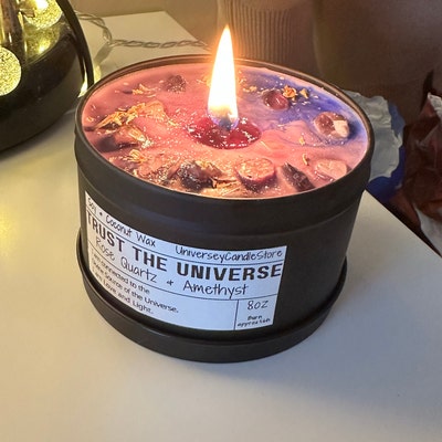 TRUST THE UNIVERSE Manifestation Candle Magic Gift Spiritual - Etsy UK