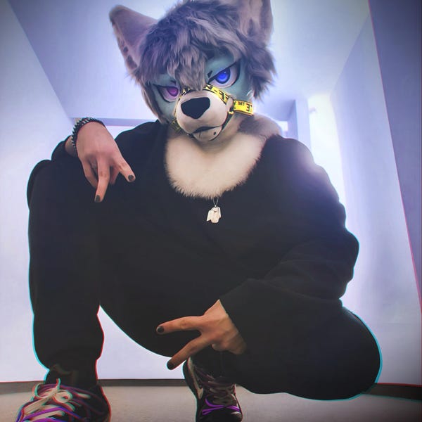 PDF Pattern Download Bluey Style Cosplay Cartoon Dog Fursuit Tail ...