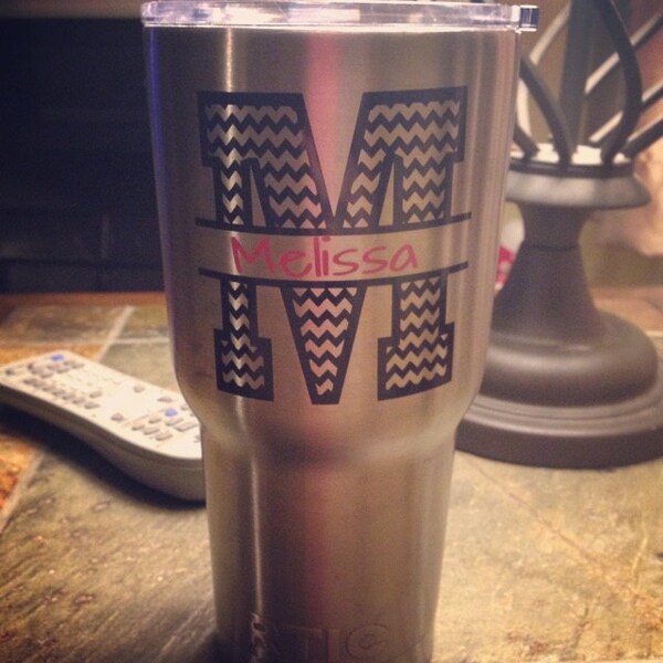Yeti Custom Decal, Yeti Rambler, Custom Decal, Monogram Decal ...