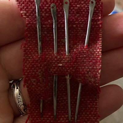 Forged Steel Sewing Needles. Viking Needles, Medieval Needles - Etsy