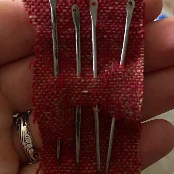 Forged Steel Sewing Needles. Viking Needles, Medieval Needles - Etsy