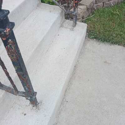 3 Pk 4 Railing Broke Rusted Out Loose Repair Feet for 1 Hollow Posts NO ...