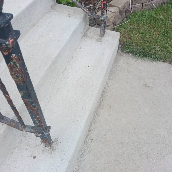 Outdoor 4" Rusty Metal Broken Post Repair 2pk for 1" Hollow Posts NO ...