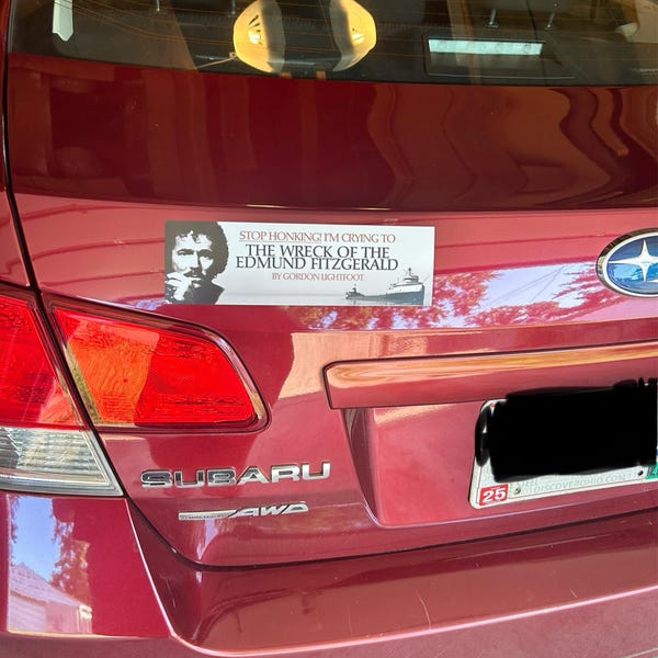 Stop Honking! I'm Crying to 'the Wreck of the Edmund Fitzgerald' by ...