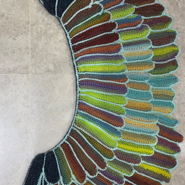 Feather Wing Crochet Shawl Pattern by Crafty Intentions DIGITAL PDF ...