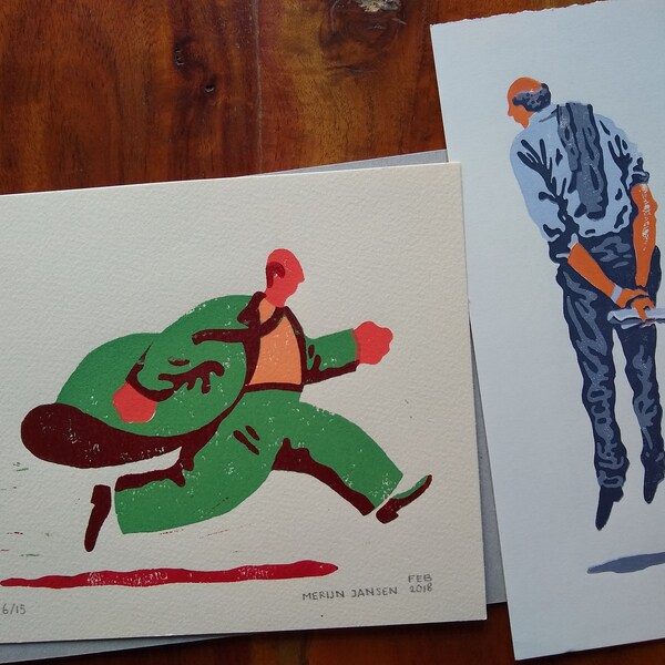 Woman - Original Linocut Print - Etsy