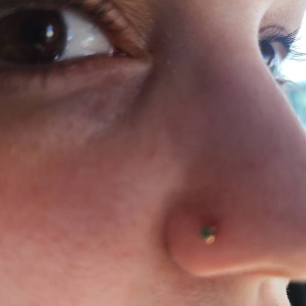 16G Titanium Septum Mustache Nose Ring With Removable Glow-in-the-dark ...