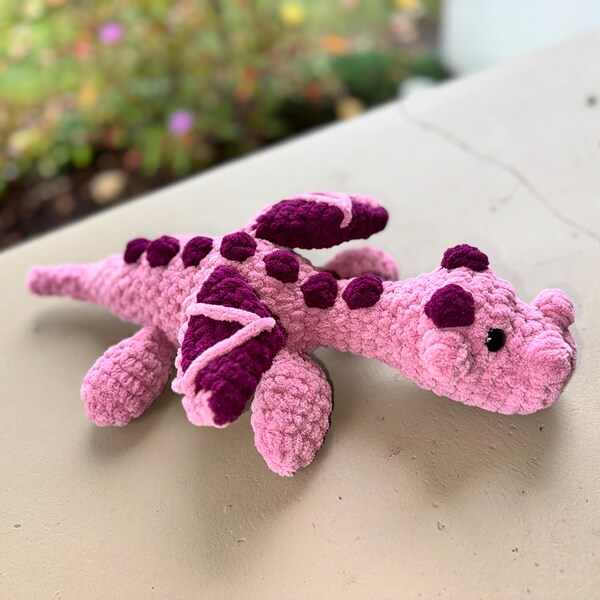 Crochet Dragon Pattern NO SEW, Download Amigurumi PDF Stuffed Animal ...