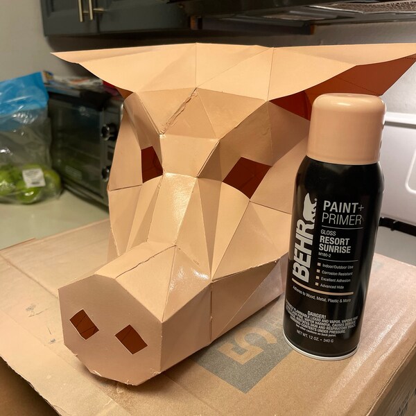 Pig Mask, Pig Paper Craft Template, DIY Printable Animal Mask, Instant ...