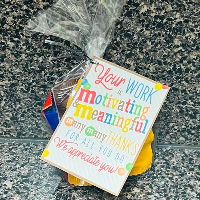 Employee Appreciation Printable Gift Tags, MM Teacher Week Candy Tag We ...