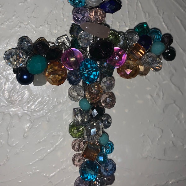 Crystal Beaded Wall Cross , Nail Cross, Crucifix - Etsy