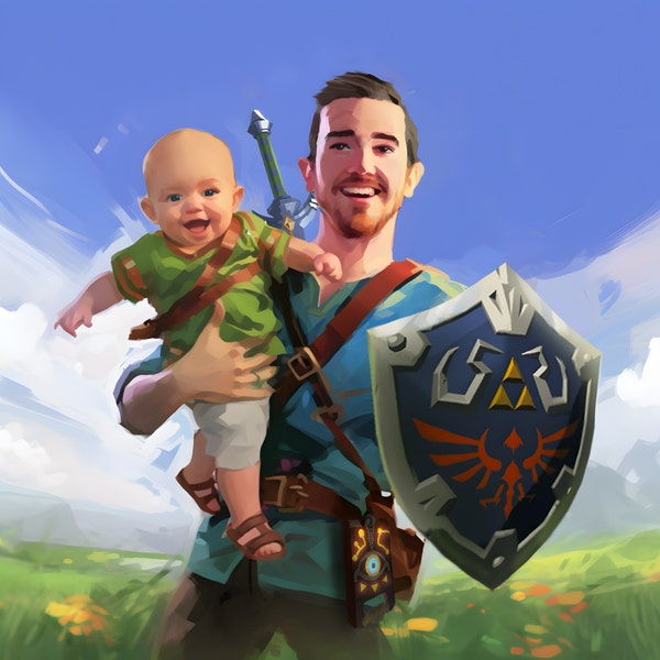 Custom Legend of Zelda Personalized Father's Day Gift | Custom Gift ...