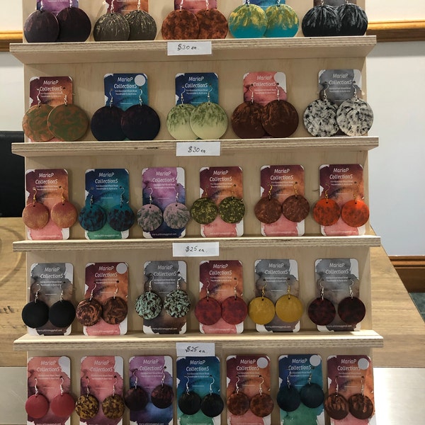 Card Display in Ply Wood - Easy Assemble Postcard Stand for Market and ...