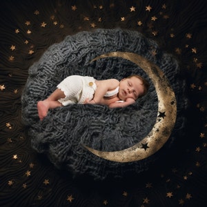 Vintage Bed Newborn Backdrop Photo Digital Print Download Instant Boho ...