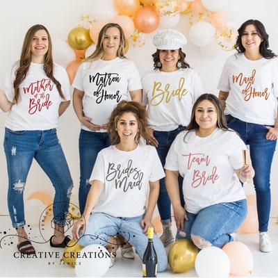 Team Bride SVG Bridal Cut File Bridesmaid SVG Digital Download Cricut ...