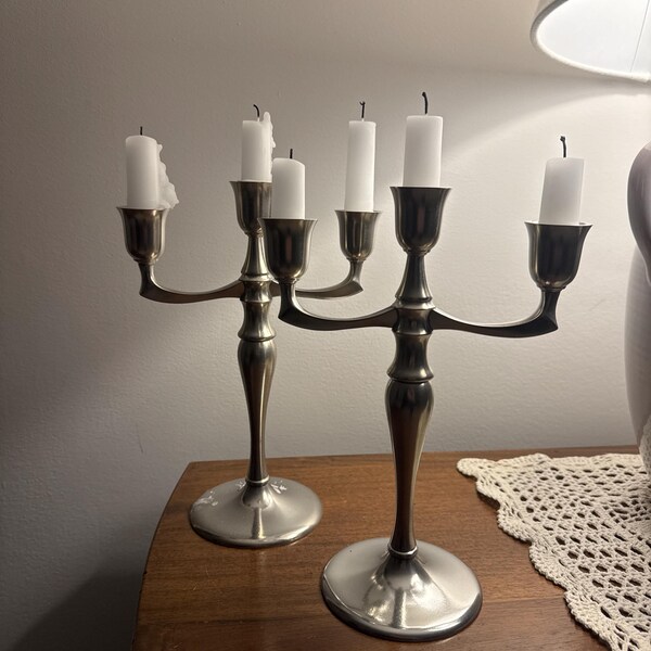 Pair of Dutch Pine Tree Candles From the 50's Made in Holland 4" Tall ...