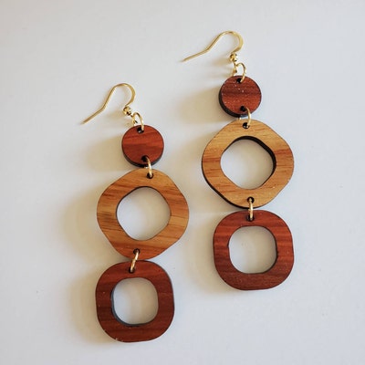 Aztec Hair Clip Scalloped Laser Engraved Hair Clip File - Etsy