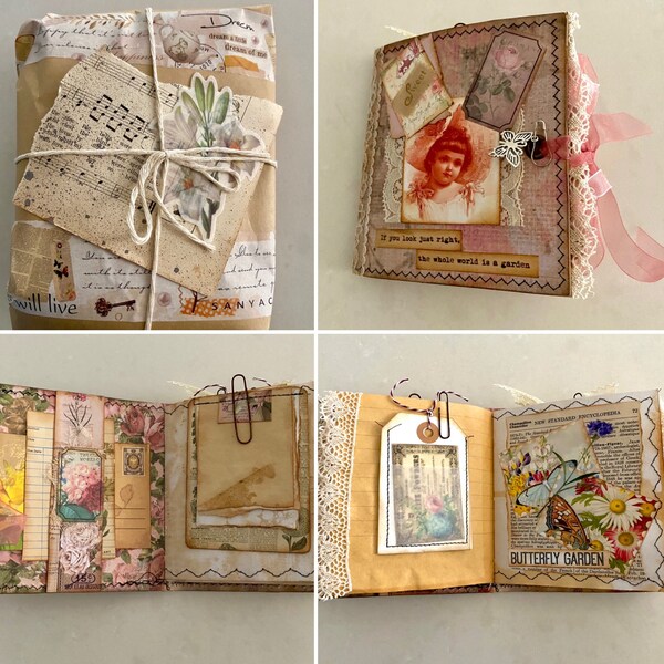 Handmade Grungy Style Junk Journal, in the Margins, a Writer's Journal ...