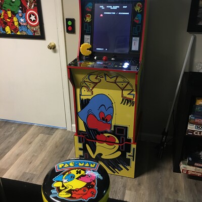 Arcade1up Cabinet Riser Graphics Pac-man Pacman Graphic Sticker Decal ...