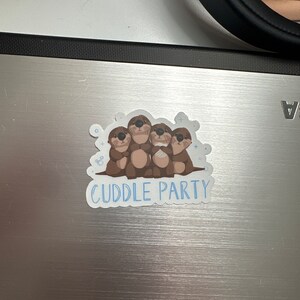 Otter Cuddle Party Transparent Laptop Sticker/ Finding Dory Nemo Pixar ...