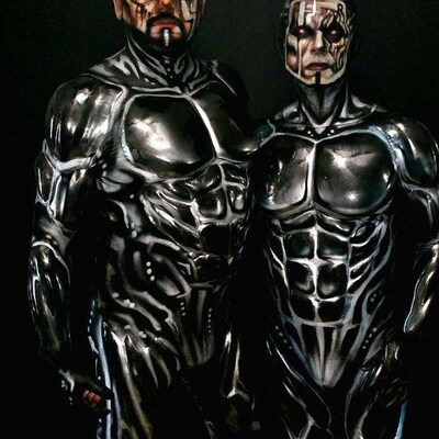 Muscle Suit Chrome Cosplay - Etsy