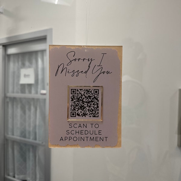 3D Thank You Scan to Pay Retail Scannable QR Code Clear Glass Look ...