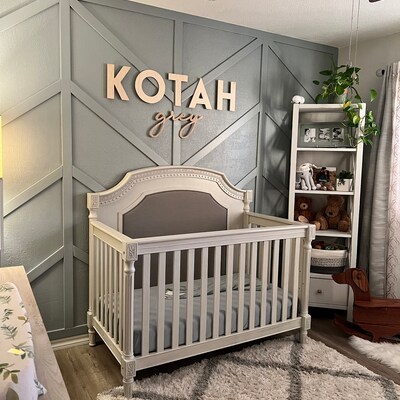 Nursery Name Sign, , Nursery Sign, Over Crib Sign, Nursery Letters ...