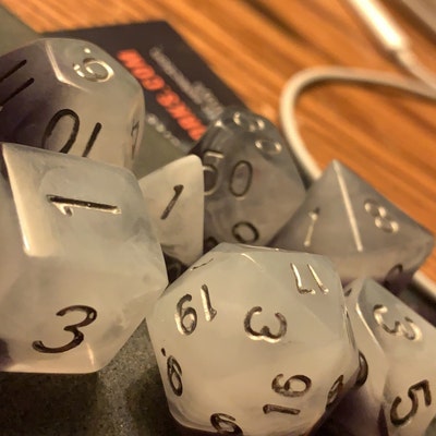 NECROMANCER DICE Handmade Resin Dice Set Made in Italy With Box for Dnd ...