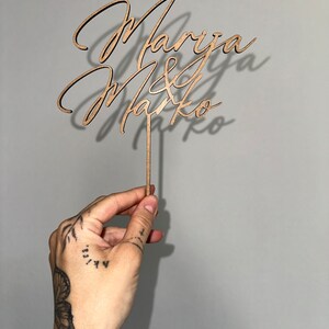 Personalized Cake Topper, Custom Names Cake Topper, Mr and Mrs Cake ...