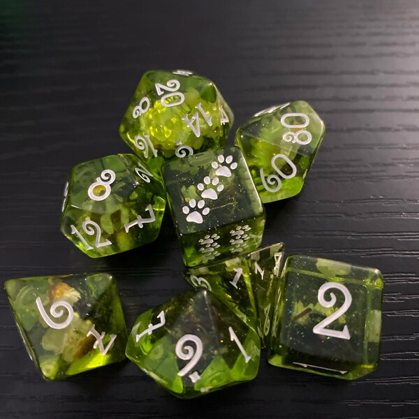 Horned Owl Dnd Dice Set, Polyhedral Dice, D&D Dice, Dungeons and ...