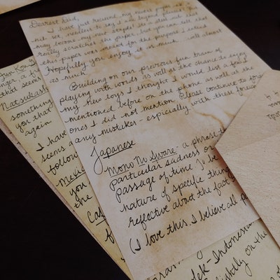 Writer Care Package Gift With Stationery Envelopes Pen Wax - Etsy