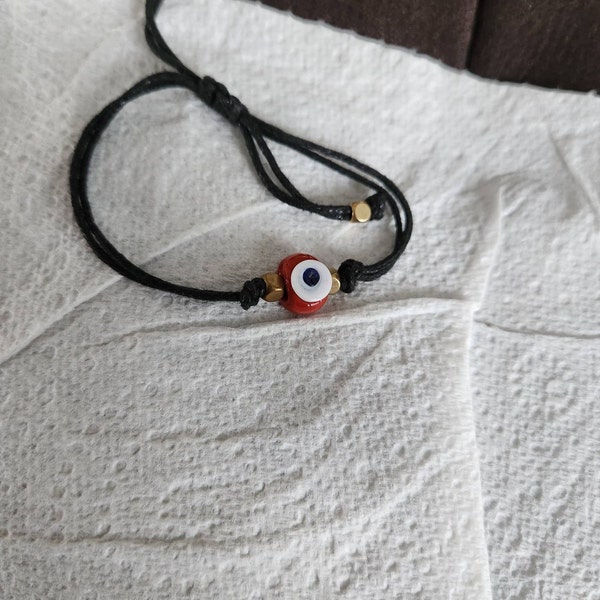 Silk Red String Talisman Necklace | 925 Sterling Silver 24 K Gold ...