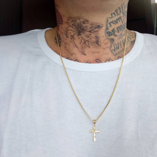 Solid 14K Gold Franco Box Chain 1.5mm 2mm 2.3mm 2.5mm 3mm 4mm 7mm, Mens ...