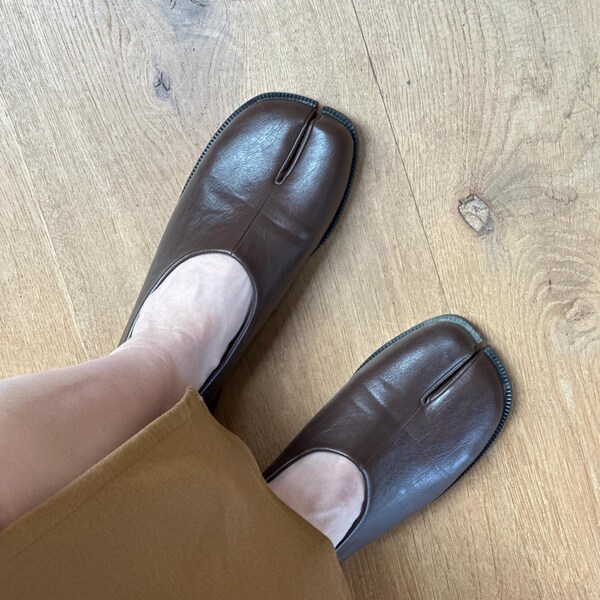 Women Eco Friendly Split Toe Tabi Ballet Flats | Vintage Foldable Tabis ...