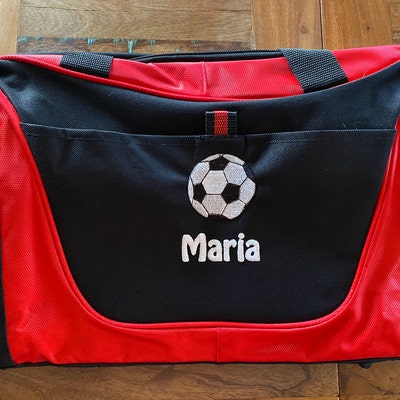 Personalized Soccer Duffel Bag, Athletic Bag, Embroidered Soccer, PE ...
